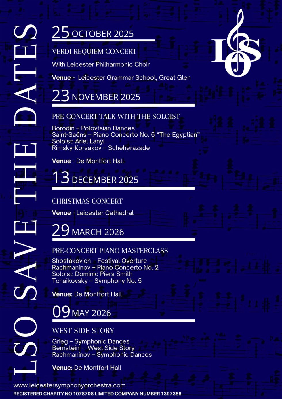 Leicester Symphony Orchestra – 104th Concert Season | Leicester ...